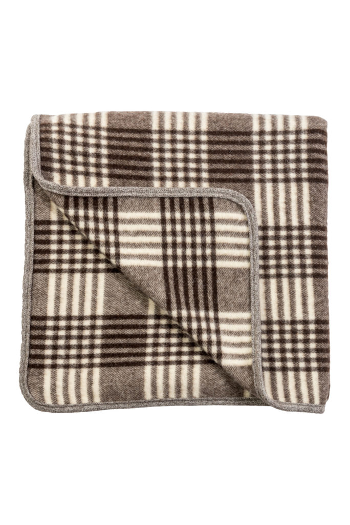 Spanish Wool Blanket - Brown Check — Great English Outdoors