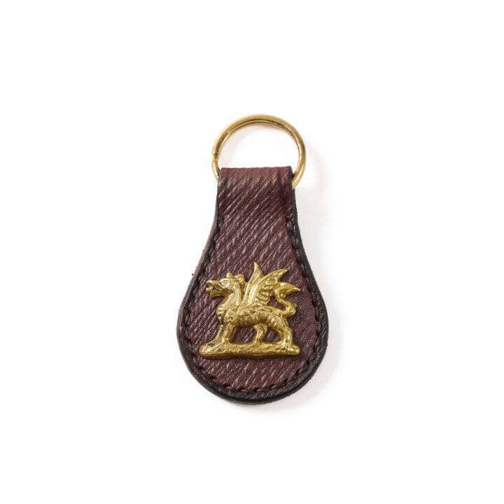 Leather Welsh Dragon Key Ring — Great English Outdoors